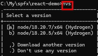 Setting Up SPFx Development Environment Using NVS